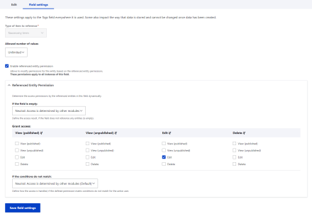 Entity Access by Reference Field | Drupal.org